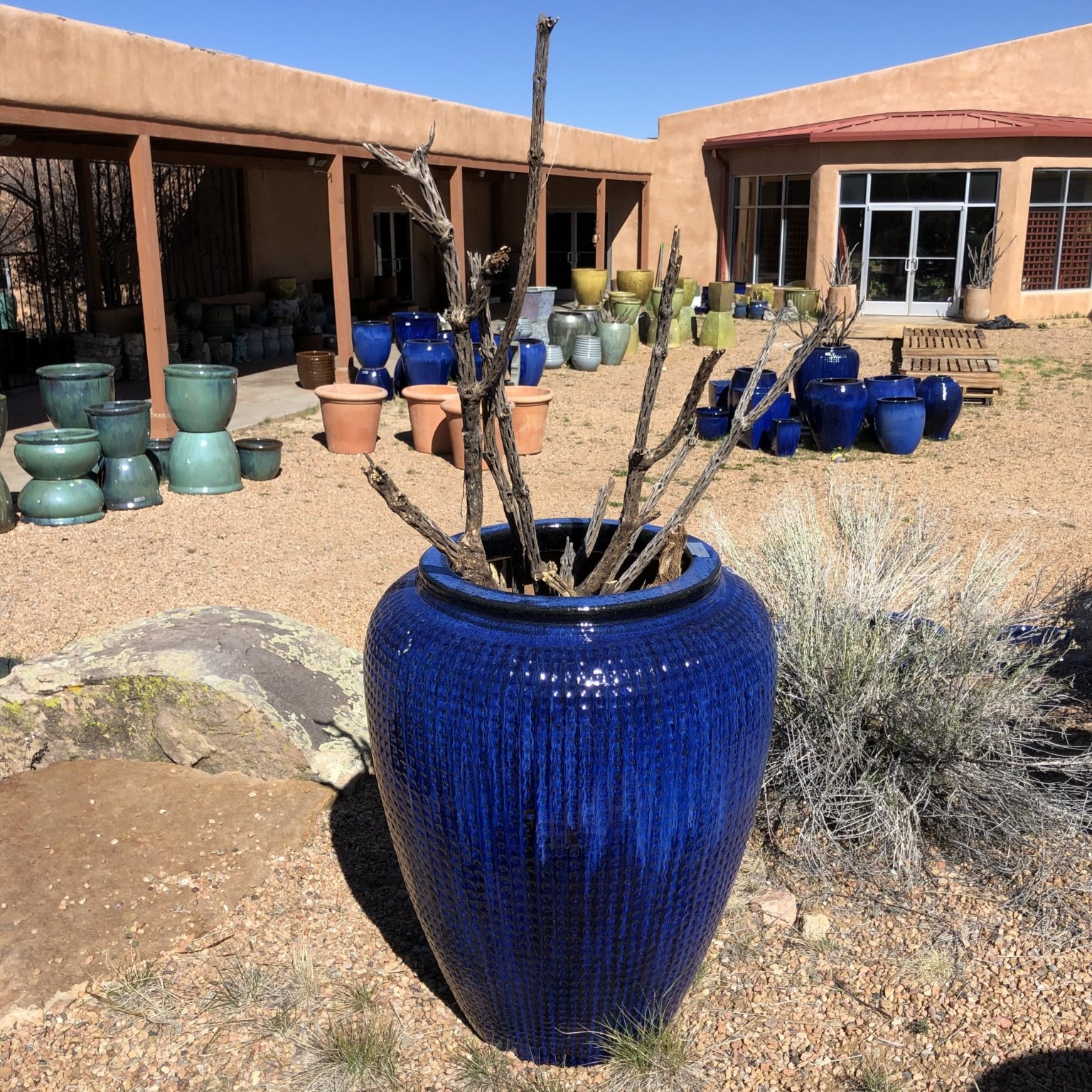 Java Jar Blue McCumber Fine Gardens