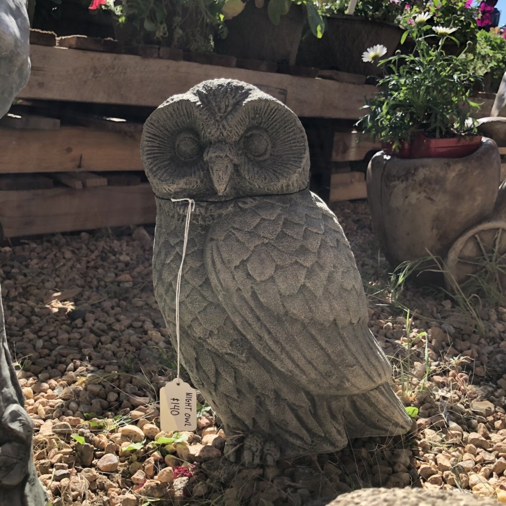 Campania Night Owl Garden Statue - McCumber Fine Gardens