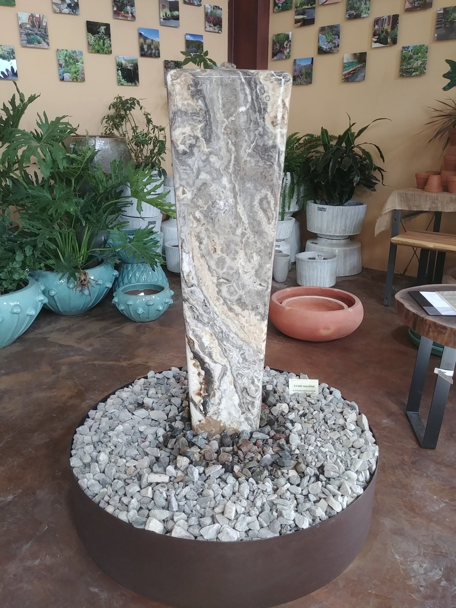 Onyx Fountain by Greg Robertson (4) - McCumber Fine Gardens