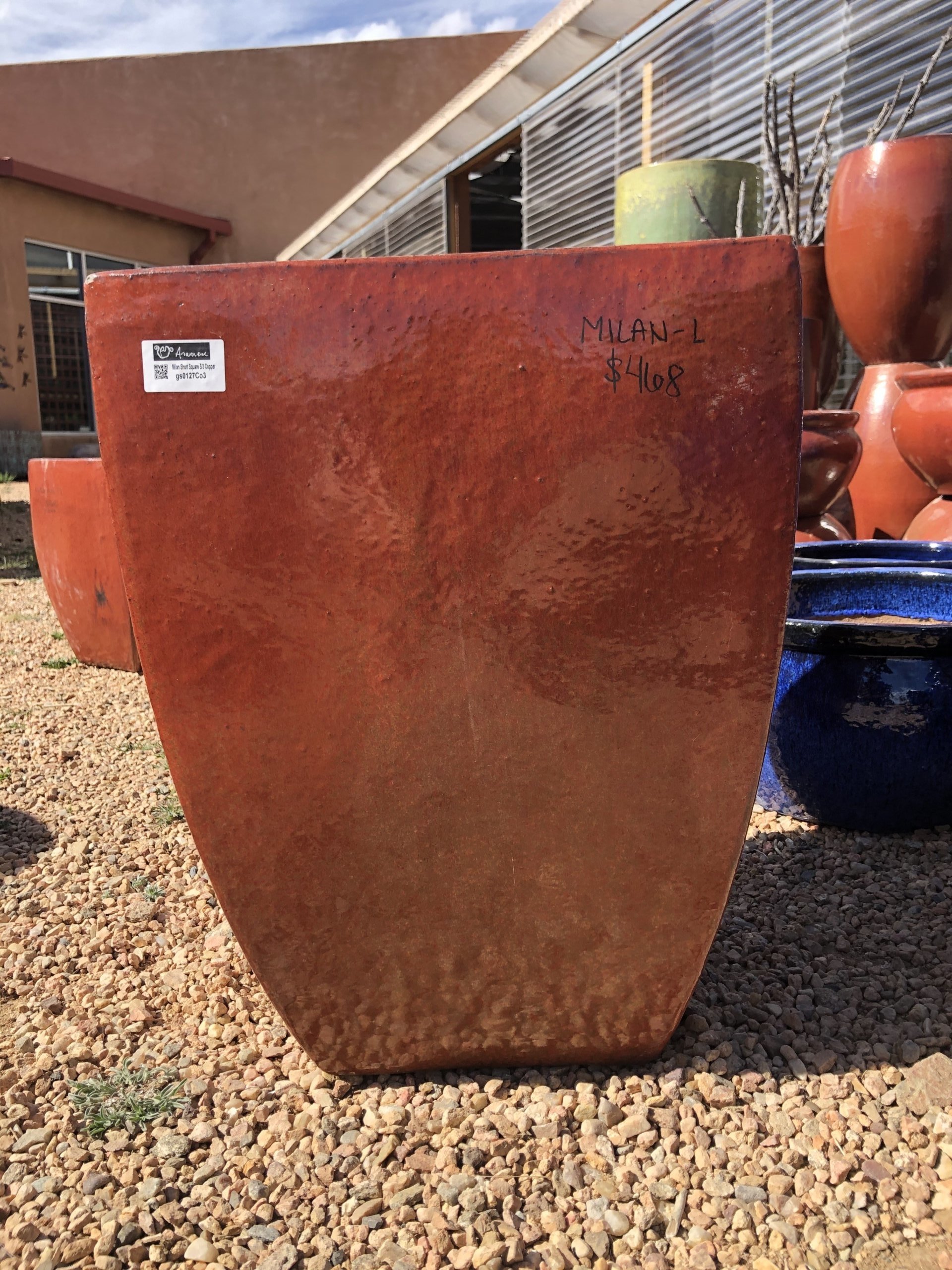 Anamese Milan Short Square - Copper - McCumber Fine Gardens