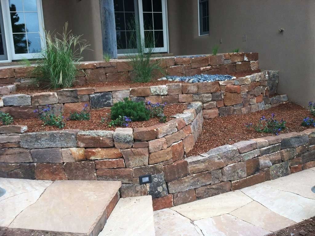 Rock Walls & Gardens in Santa Fe - McCumber Fine Gardens