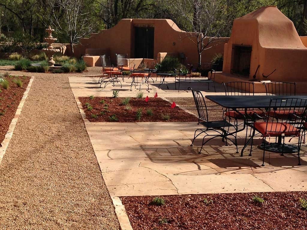 Flagstone Installation in Santa Fe - McCumber Fine Gardens