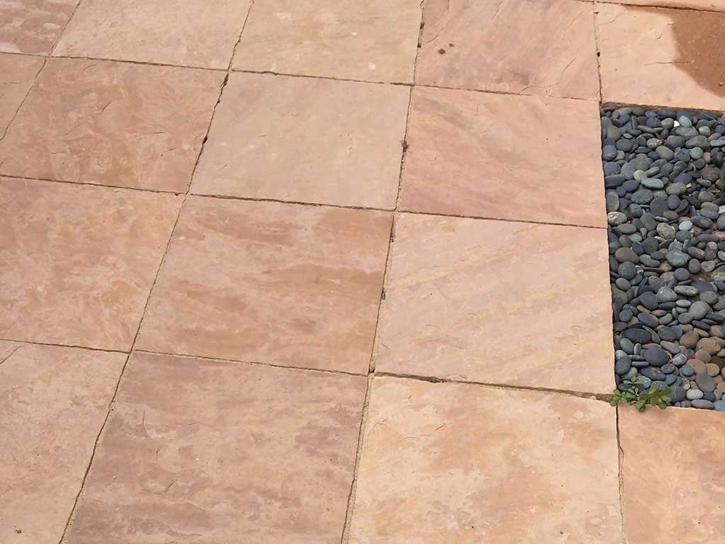 Flagstone Installation in Santa Fe - McCumber Fine Gardens