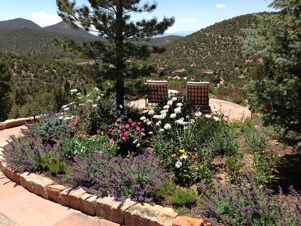 Flagstone Installation in Santa Fe - McCumber Fine Gardens