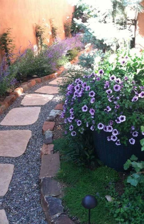 Flagstone Installation in Santa Fe - McCumber Fine Gardens