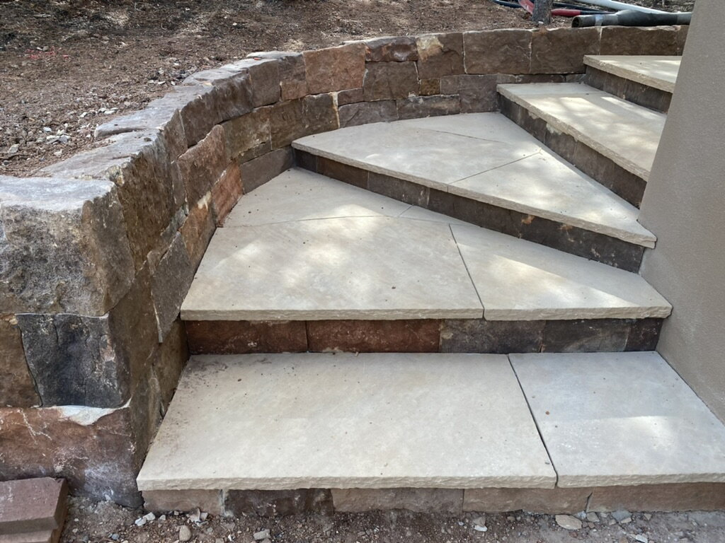 Flagstone Installation in Santa Fe - McCumber Fine Gardens
