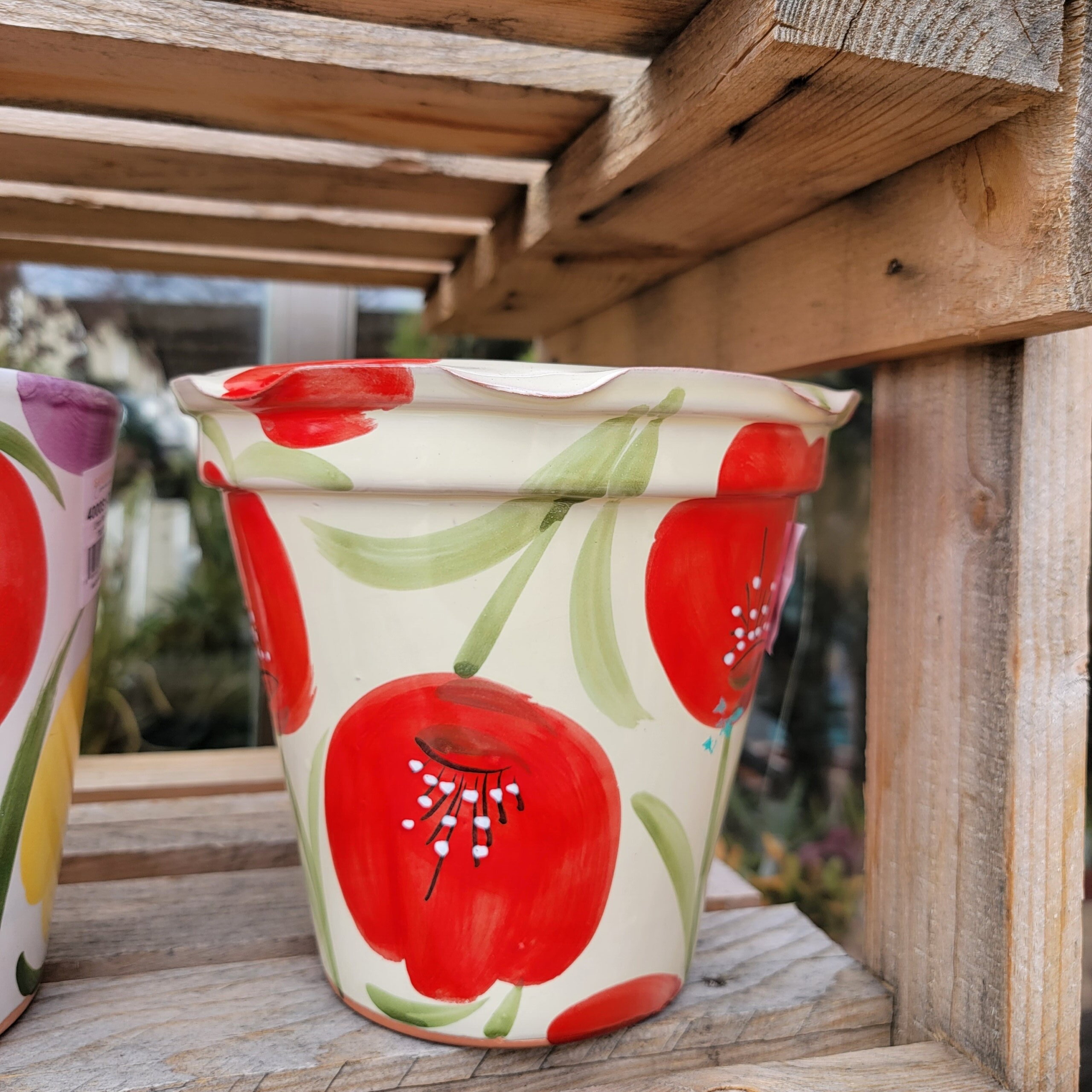 Crinkle Pot - Poppy - McCumber Fine Gardens